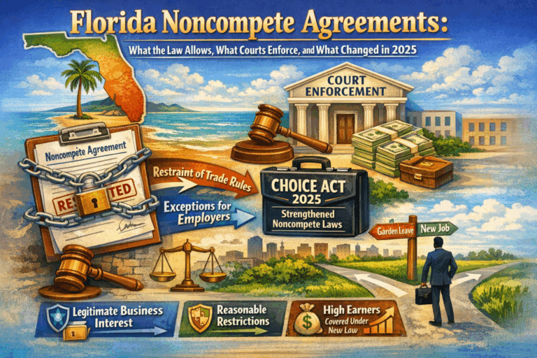 Florida Noncompete Agreements: What the Law Allows, What Courts Enforce ...